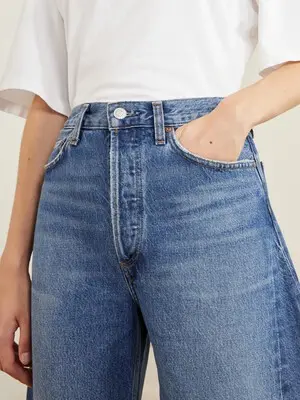 AGOLDE Luna High-rise Barrel-leg Jeans - Blue