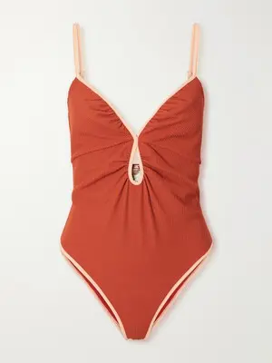 Johanna Ortiz Sundown Dust Ribbed One-piece Swimsuit