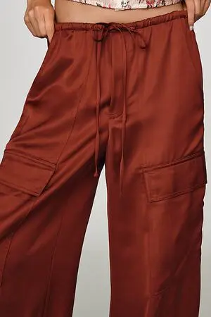 Ag Atwater Satin Cargo Pants