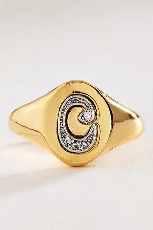 Anthropologie Signet Monogrm Rg C