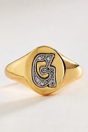 Anthropologie Signet Monogrm Rg G