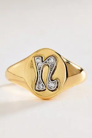 Anthropologie Signet Monogrm Rg N