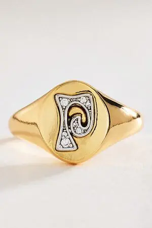 Anthropologie Signet Monogrm Rg P