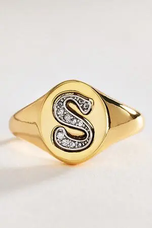 Anthropologie Signet Monogrm Rg - S