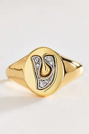 Anthropologie Signet Monogrm Rg V