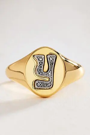 Anthropologie Signet Monogrm Rg Y