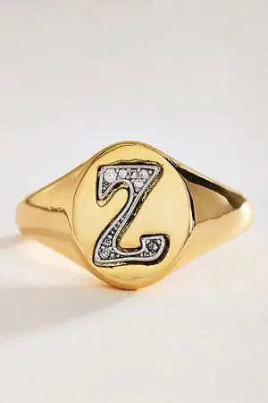 Anthropologie Signet Monogrm Rg Z