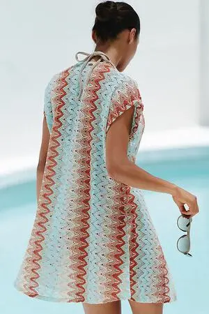 Luli Fama Front-tie Cover-up Dress