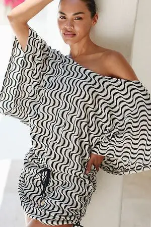 Luli Fama South Beach Mi Dress - Black & White Pattern