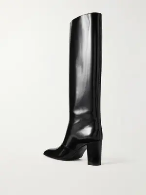 Saint Laurent Louis Leather Knee-high Boots