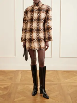 Saint Laurent Louis Leather Knee-high Boots