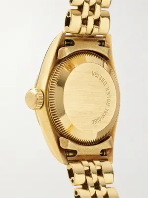 WIND VINTAGE Rolex Vintage 1981 Oyster Perpetual Automatic 18 Karat Watch