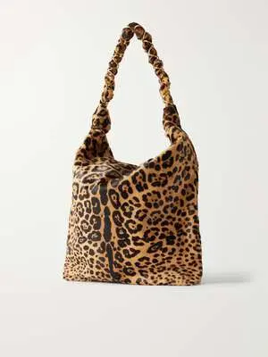 Saint Laurent Amalia Leopard-print Leather Shoulder Bag