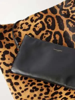 Saint Laurent Amalia Leopard-print Leather Shoulder Bag