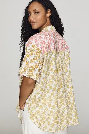 English Factory Floral Button Down Shirt