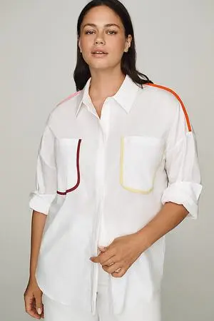 English Factory Trimmed Buttondown Shirt - White