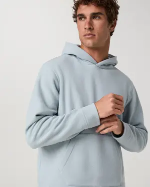 Vuori Beach Fleece Pullover Hoodie - Raindrop Heather