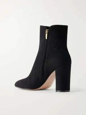GIANVITO ROSSI 85 Suede Heeled Ankle-boots