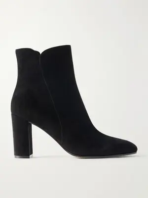 GIANVITO ROSSI Suede Ankle Boots - Black
