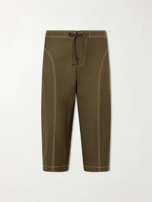 Aflalo Zuri Twill Skinny-leg Capri Pants - Green
