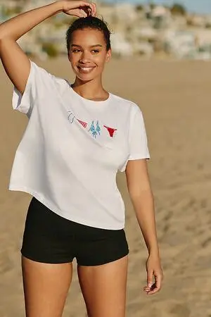 JACQUIE THE LABEL Beaded T-shirt