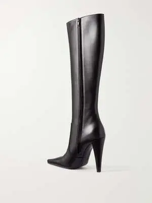 Saint Laurent 77 110 Leather Knee Height Boots