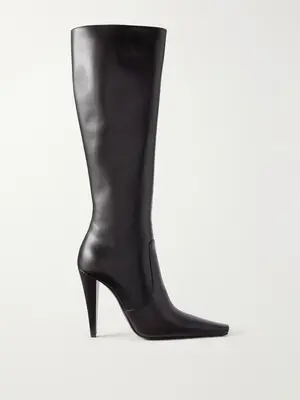 Saint Laurent Leather Knee-high Boots - Brown