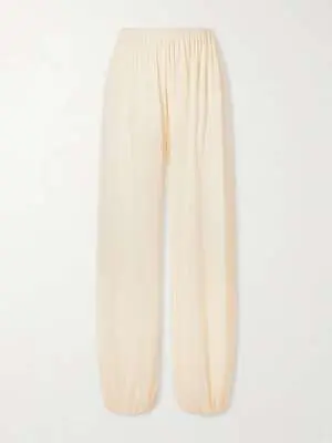 Aflalo Lolana Satin-jersey Balloon Pants - Ivory