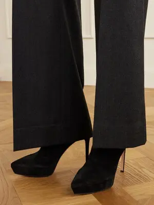 GIANVITO ROSSI 85 Suede Ankle Boots