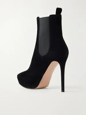 GIANVITO ROSSI 85 Suede Ankle Boots