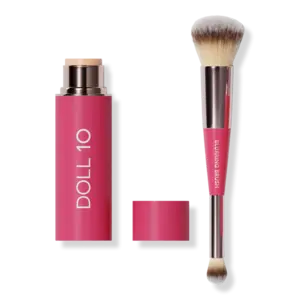 DOLL 10 Peptide Blur Stick Foundation With Blurring Brush - Fair/light