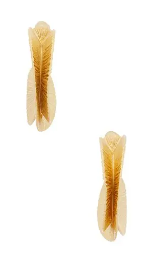 Cult Gaia Ren Large Earring In Metallic Bronze