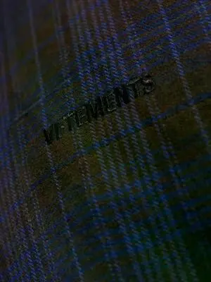 Vetements Check-pattern Zip-up Shirt Jacket