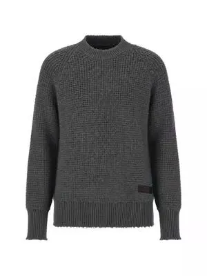 Dsquared2 Waffle-knit Raglan-sleeve Sweater