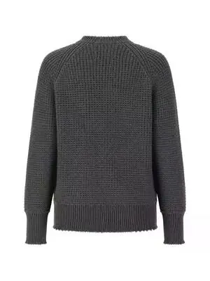 Dsquared2 Waffle-knit Raglan-sleeve Sweater