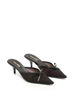 Miu Miu Mesh Bow-detail Pumps