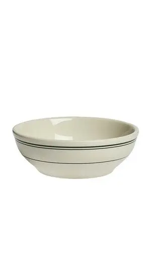 FISH'S EDDY Greenband Bowl In White
