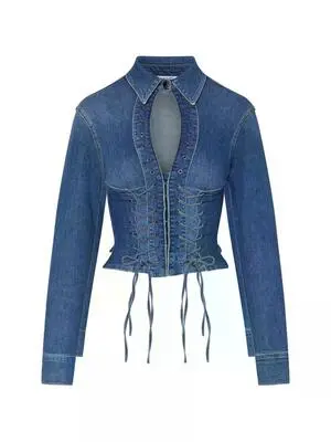 Liu Jo Lace-up Denim Jacket