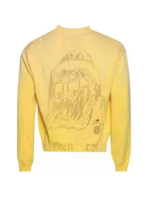 PALY Eden Distressed Graphic-print Sweater