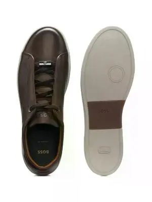 BOSS Gary Brushed Leather Sneakers