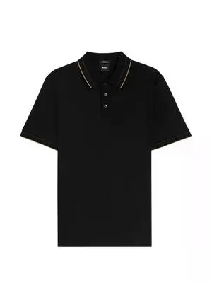 BOSS Cotton Polo Shirt - Black