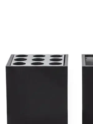 DANESE MILANO Maiorca Aluminum Pencil And Paperclip Holder - Black