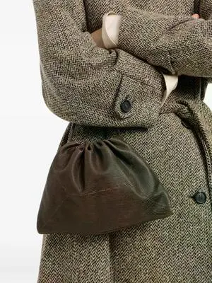 Brunello Cucinelli Pouch Bag In Lizard-effect Calfskin