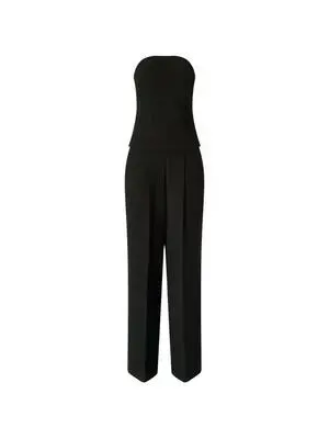 Pinko Strapless Wide-leg Jumpsuit - Black