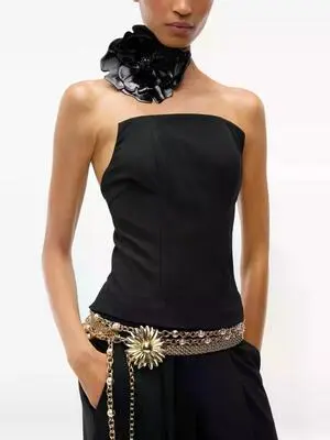 Pinko Strapless Wide-leg Jumpsuit