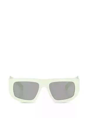 Prada Geometric-frame Sunglasses - Green