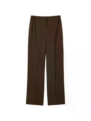 TWINSET Straight Twill Trousers With Pockets