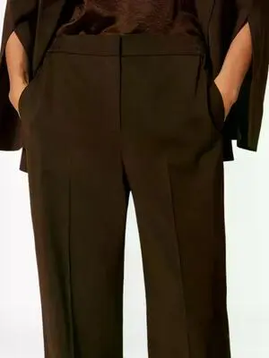 TWINSET Straight Twill Trousers With Pockets