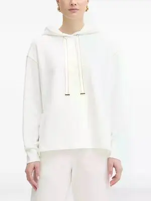 Luisa Spagnoli Drawstring Embroidered Hoodie