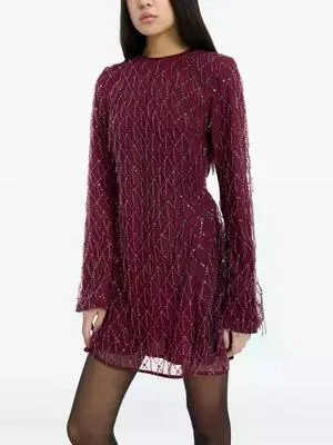 ROTATE BY BIRGER CHRISTENSEN Sequin Embellished Mini Dress
